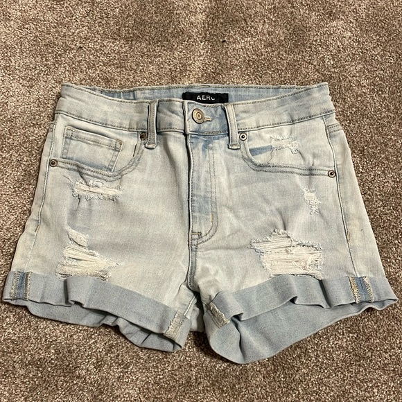 Aeropostale | Shorts | Aeropostale High Rise Midi Distressed Jean ...